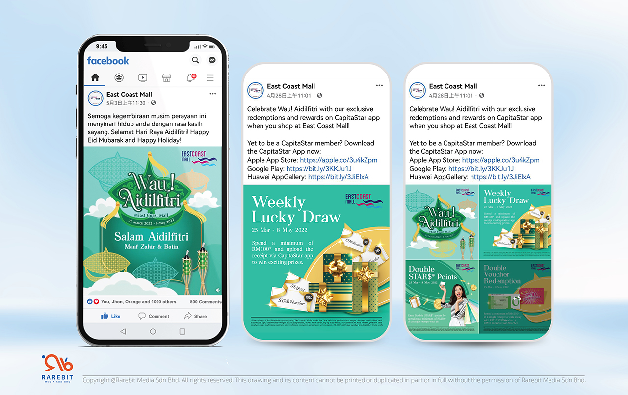 Wau! Aidilfitri Creative Campaign - Rarebit Media